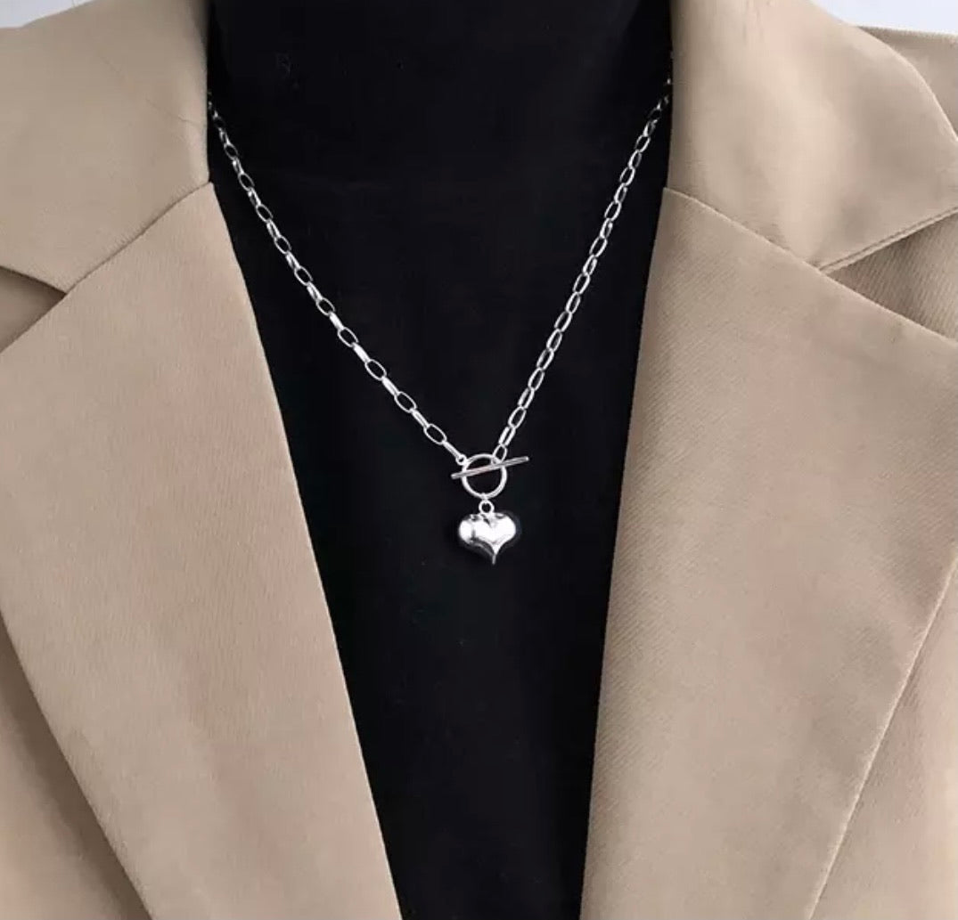 Boxy Heart Necklace – Lovely Eira